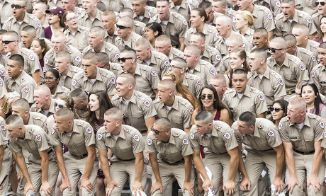 Members Texas Aggies Corps Cadets Cheer Editorial Stock Photo - Stock ...