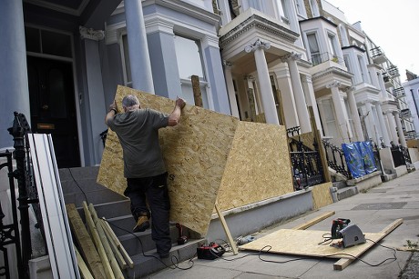 Residential Property Being Boarded Notting Hill Editorial Stock Photo ...