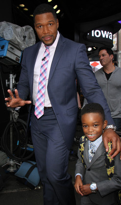 Michael Strahan His Mini Me Ethan Editorial Stock Photo - Stock Image ...
