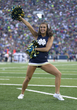 Notre Dame Cheerleader Performs Editorial Stock Photo - Stock Image ...