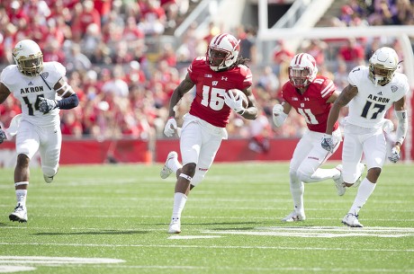 Wisconsin Badgers Wide Receiver Robert Wheelwright Editorial Stock ...