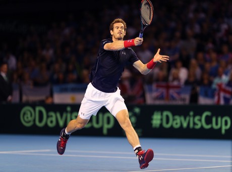 Andy Murray Action His Match Against Editorial Stock Photo - Stock ...