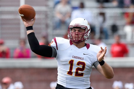 Cortland Red Dragons Quarterback Kyle Schneider Editorial Stock Photo ...