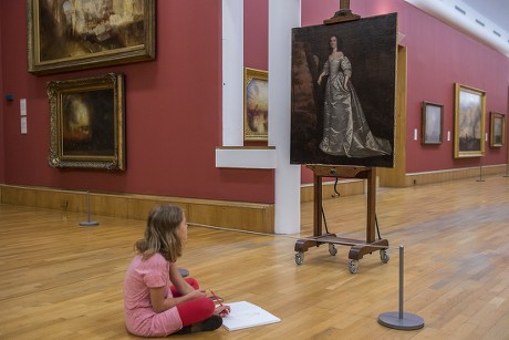 Stella Cartwright Aged 8 Sketches Painting Editorial Stock Photo ...