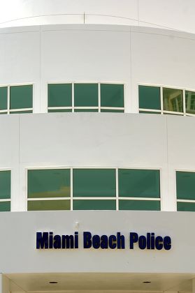 Miami Beach Police Headquarters Art Deco Editorial Stock Photo - Stock ...