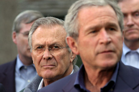 Donald Rumsfeld President George W Bush Editorial Stock Photo - Stock ...
