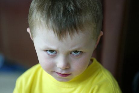 Model Released Young Boy Looking Stern Editorial Stock Photo - Stock ...