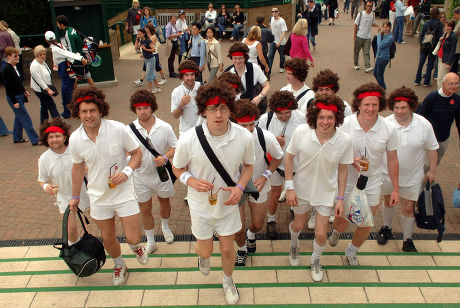 Tennis Fans Dressed John Mcenroe Out Editorial Stock Photo - Stock ...