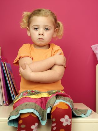 Model Released Young Girl Sulking Corner Editorial Stock Photo - Stock ...