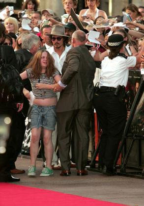Johnny Depp Fan Who Fainted During Editorial Stock Photo - Stock Image ...