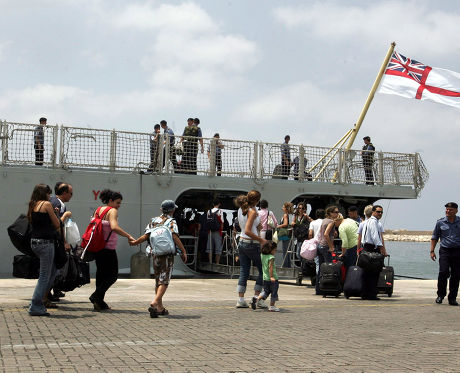 British Nationals Boarding Royal Navy Ship Editorial Stock Photo ...