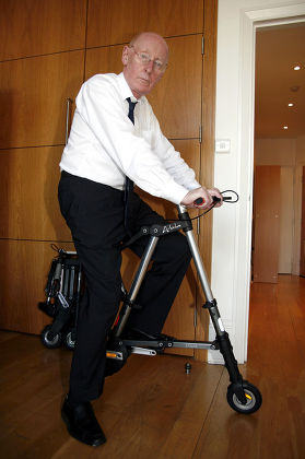 Clive Sinclair On His Bike His Editorial Stock Photo - Stock Image ...