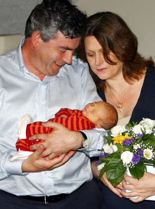 Gordon Sarah Brown Their New Baby Editorial Stock Photo - Stock Image ...