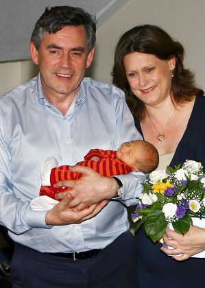 Gordon Brown His New Baby Son Editorial Stock Photo - Stock Image ...