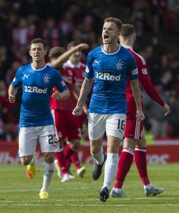 Andrew Halliday Rangers Celebrates Scoring Penalty Editorial Stock ...