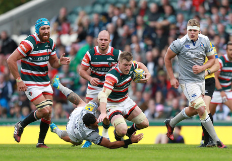 Leicester Tigers Brendon Oconnor Tackled By Editorial Stock Photo ...
