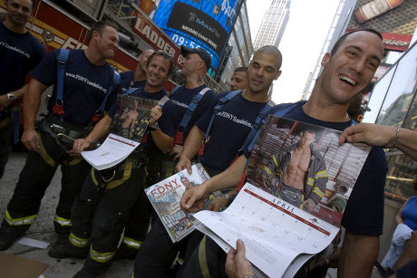 Firefighters 2007 Fdny Calendar Heroes Posing Editorial Stock Photo ...