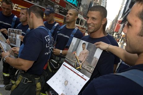 Firefighters 2007 Fdny Calendar Heroes Posing Editorial Stock Photo ...