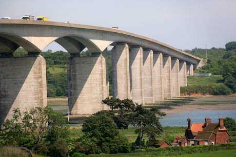 Orwell Bridge Suffolk England Britain Editorial Stock Photo - Stock ...