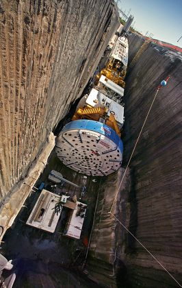 Worlds Biggest Boring Machine About Start Editorial Stock Photo - Stock ...