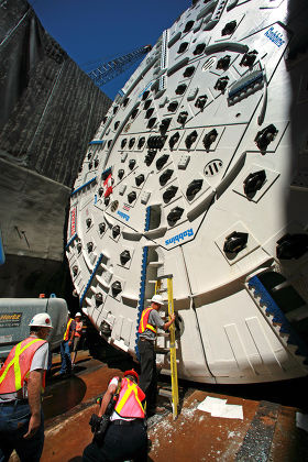 Worlds Biggest Boring Machine About Start Editorial Stock Photo - Stock ...