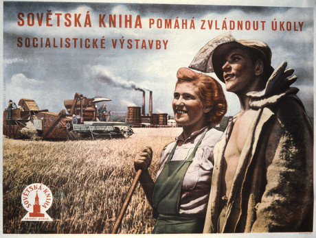 Communist Poster Advocating Collectivisation Czechoslovakia C1950 ...