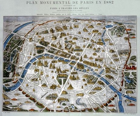 Proposed Plan Reconstruction Paris By Baron Editorial Stock Photo ...