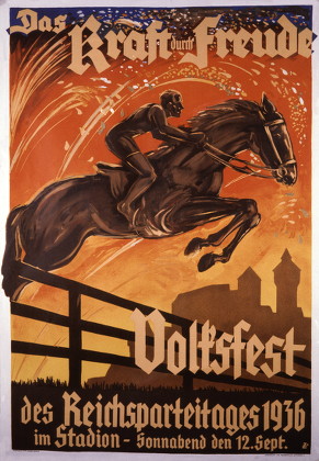 History Germany Force Through Joy Poster Editorial Stock Photo - Stock ...
