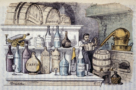 Cellarman Alcoholic Beverage Merchant Engraving France Editorial Stock ...