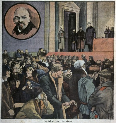Death Vladimir Ilyich Ulyanov Lenin On Editorial Stock Photo - Stock ...