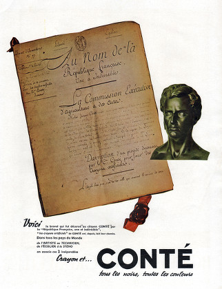 Nicolas Jacques Conte Patent Invention Modern Editorial Stock Photo ...