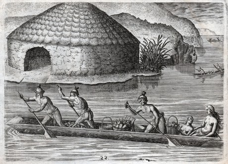 Timucua Indians Returning Fruit Pickingt On Editorial Stock Photo ...