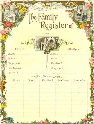 Victorian Family Register Editorial Stock Photo - Stock Image ...
