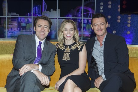 Jonathan Ross Emily Blunt Luke Evans Editorial Stock Photo - Stock ...