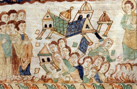 Apocalypse According Saint John Manuscript Illumination Editorial Stock ...