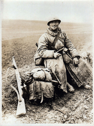 French Soldiers Trench Chauchat Machine Gun Editorial Stock Photo ...