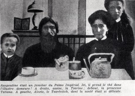 Grigoriy Efimovich Rasputin 18691916 Having Tea Editorial Stock Photo ...