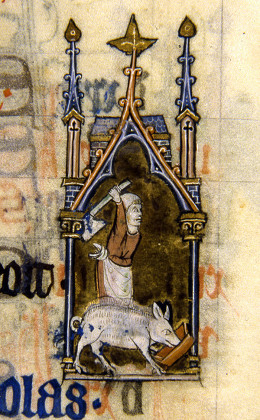 Shepherds Sheep Manuscript Illumination 15th Century Editorial Stock ...