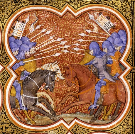 Battle Between Two Groups Knights Manuscript Editorial Stock Photo ...