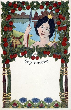 September One Series Postcards Which Form Editorial Stock Photo - Stock ...