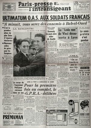 Oas Ultimatum French Soldiers Midnight You Editorial Stock Photo ...