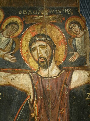 Crucifixion Christ Surrounded By Angels Jesus Editorial Stock Photo ...