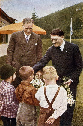 Adolf Hitler 18891945 Receiving Flowers Children Editorial Stock Photo ...