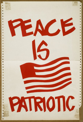 Pacifist Poster Against Vietnam War Silk Editorial Stock Photo - Stock ...