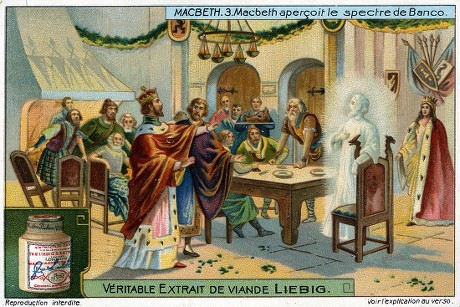 Macbeth Encounters Banquos Ghost Liebig Trade Editorial Stock Photo ...