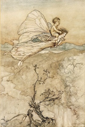 Titania Queen Fairies Flying Her Changling Editorial Stock Photo ...