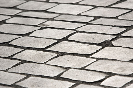 Worn Cobblestones Late Afternoon Sunlight Outside Editorial Stock Photo ...
