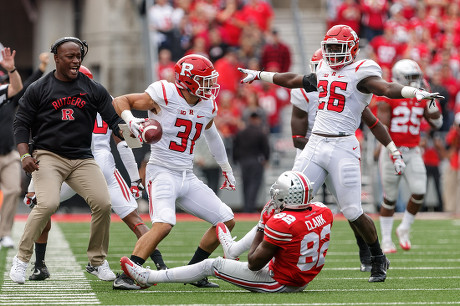 Rutgers Scarlet Knights Defensive Back Anthony Editorial Stock Photo ...