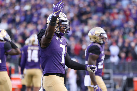 Washingtons Linebacker Keishawn Bierria 7 Signals Editorial Stock Photo ...