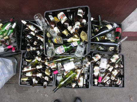 Wine Beer Bottles Recycle Editorial Stock Photo - Stock Image ...